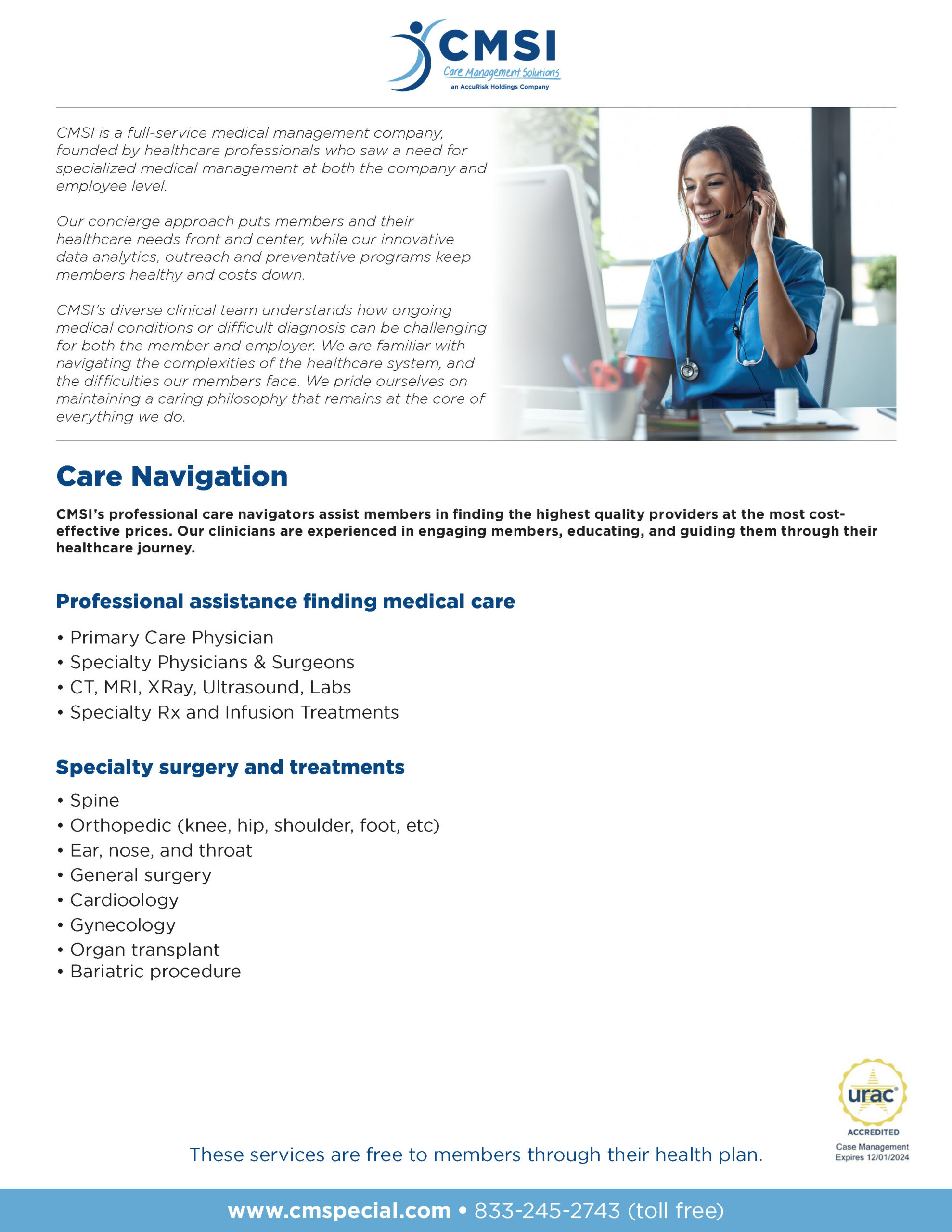 Care Navigation Services – CMSI